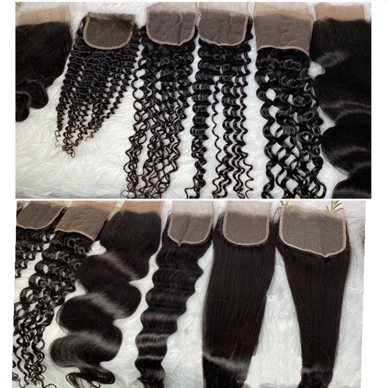 4x4 Straight and Body Waves Closures – Rainbow Hairs and Accessories